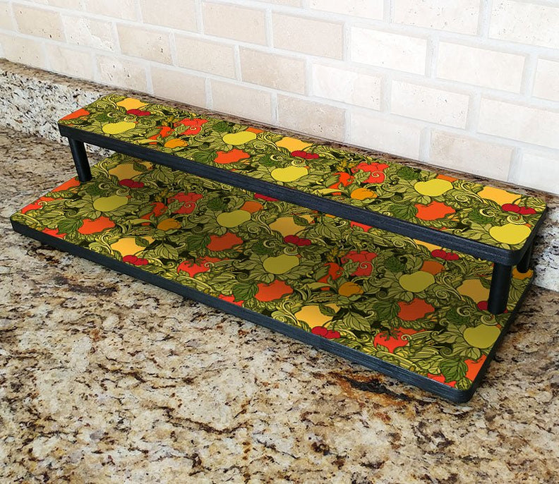 Counter Caddies™ - "Fruits and Vegetables" Themed Artwork - Straight S ...