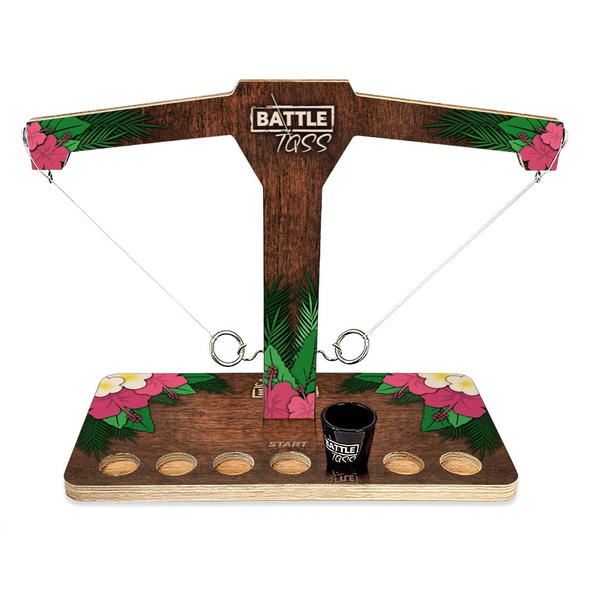 Battle Toss - 2 Player Ring Toss Game - Luau — Bar Products