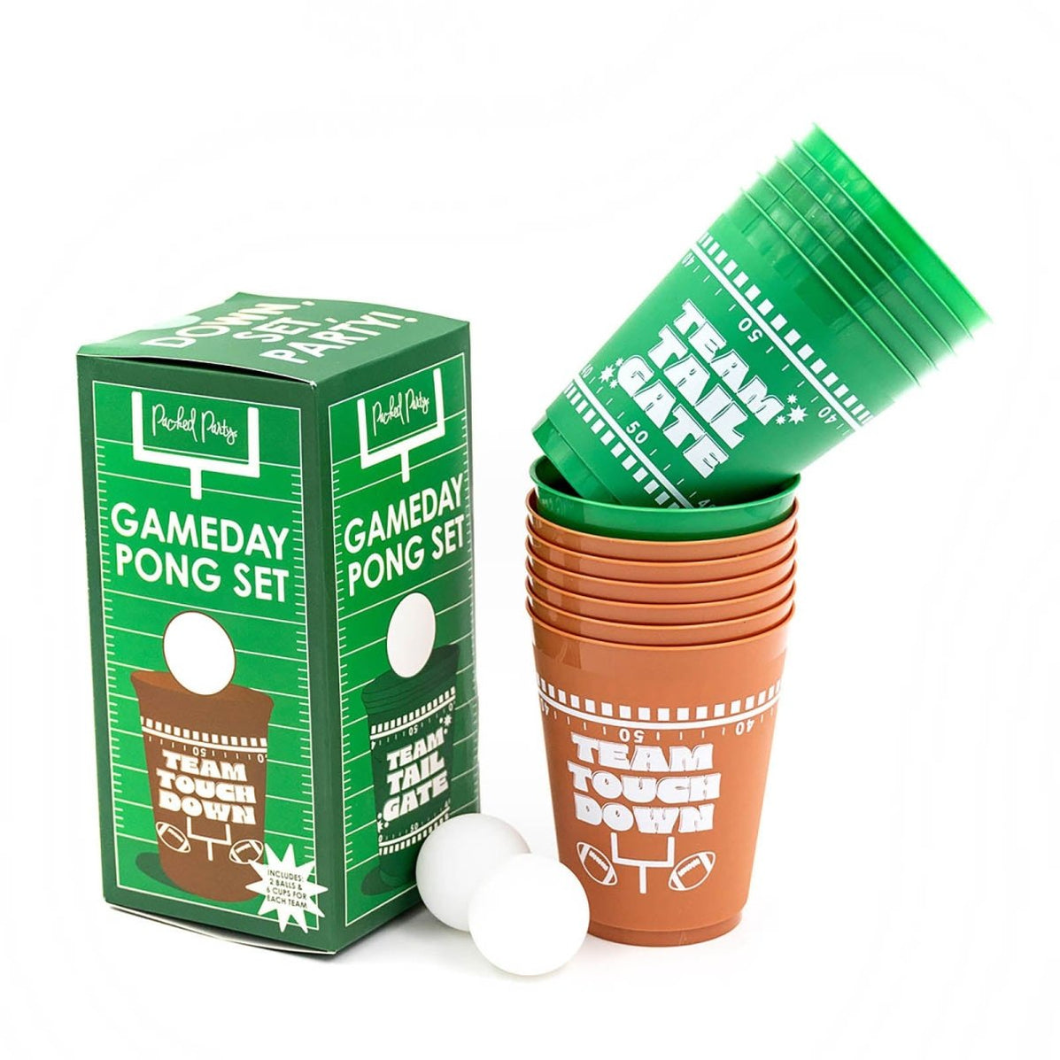 Game Day Pong Set: Touch Down vs Tail Gate - Bar Products — Bar Products