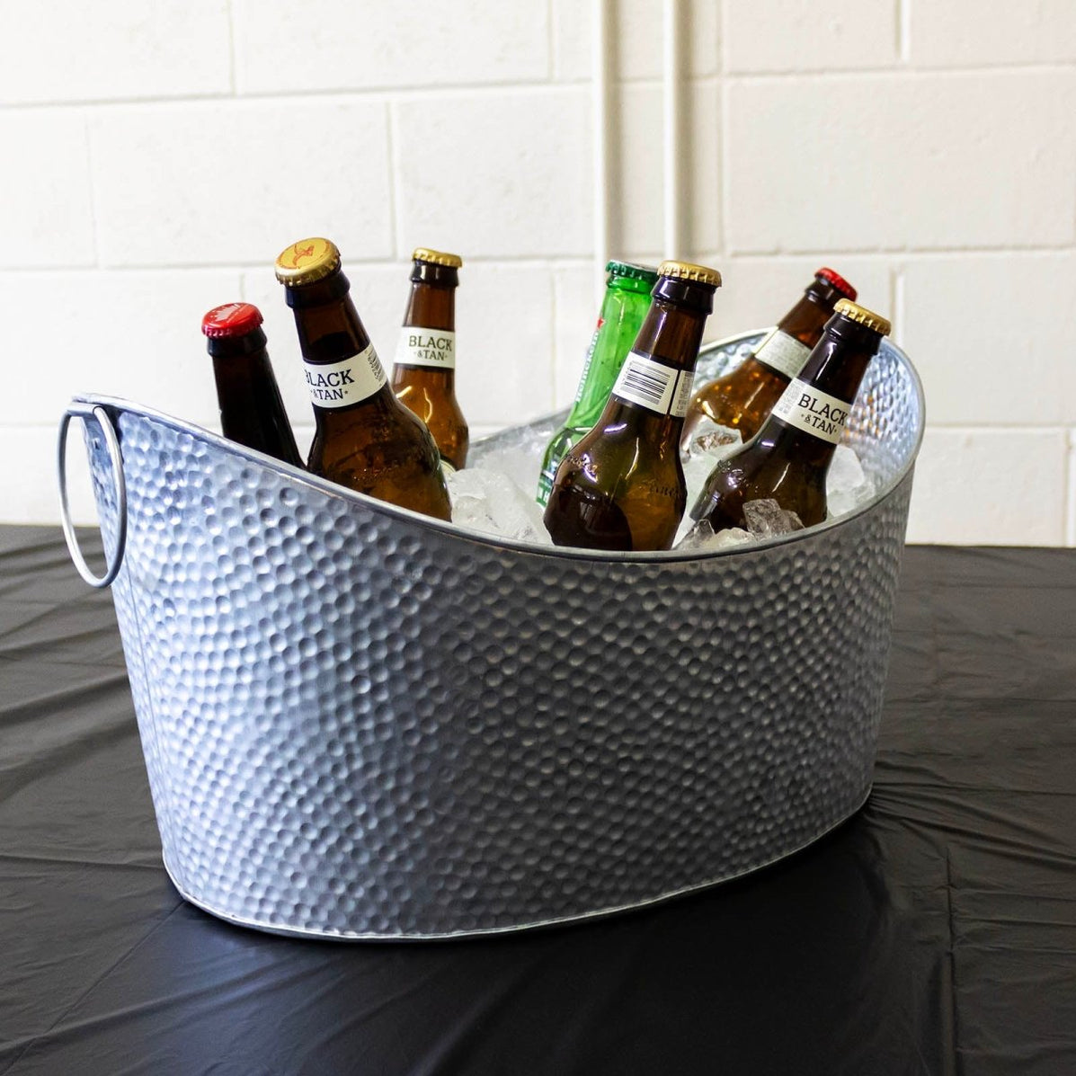 BarConic® Galvanized Beverage Tub - Oval - Bar Products — Bar Products
