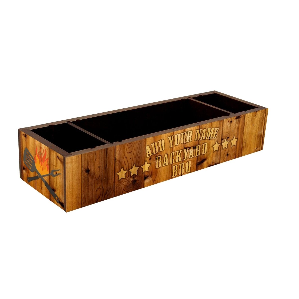 Custom Wooden Condiment Caddy - Backyard BBQ - Bar Products — Bar Products