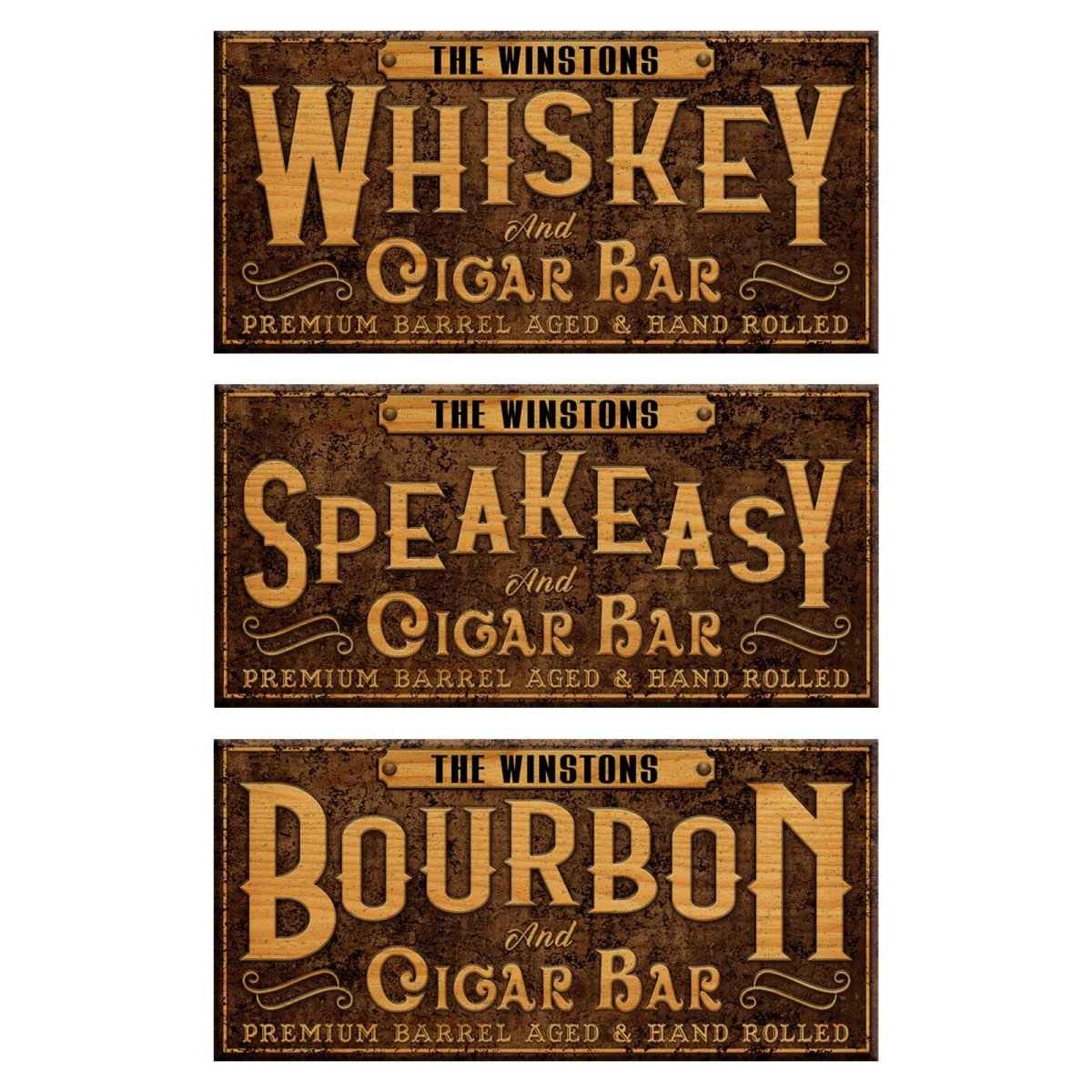 Customizable Large Vintage Wooden Bar Sign - Bar Sign - Multiple Desig ...