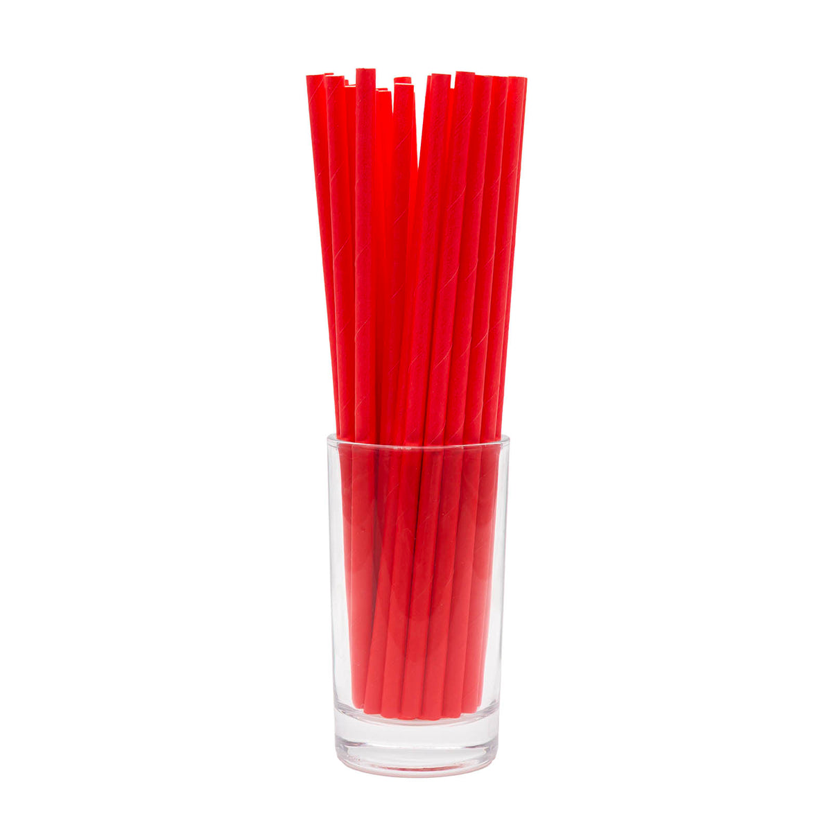 BarConic® "Eco-Friendly" Paper Straws - 7 3/4" Red - Packs of 100 ...