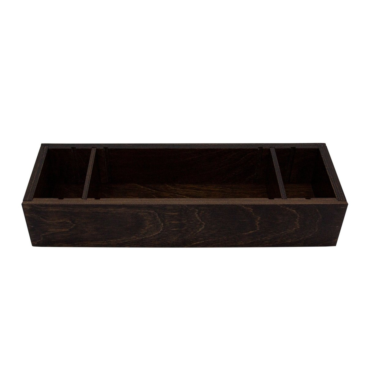 Wooden Condiment Caddy - Dark Stain Finish — Bar Products