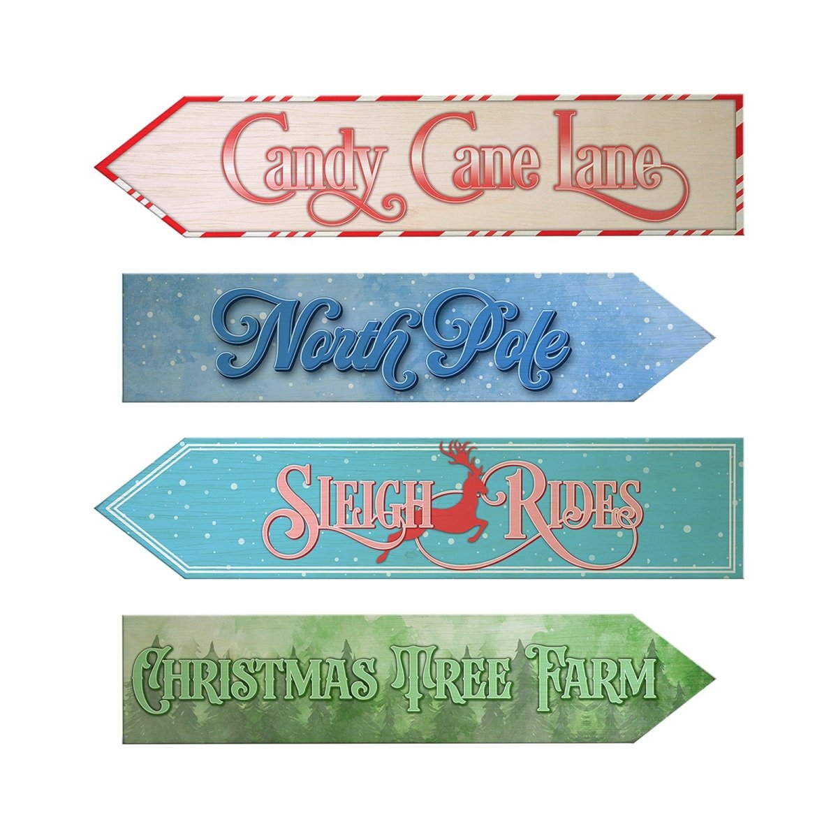 Christmas Wood Arrow Signs — Bar Products