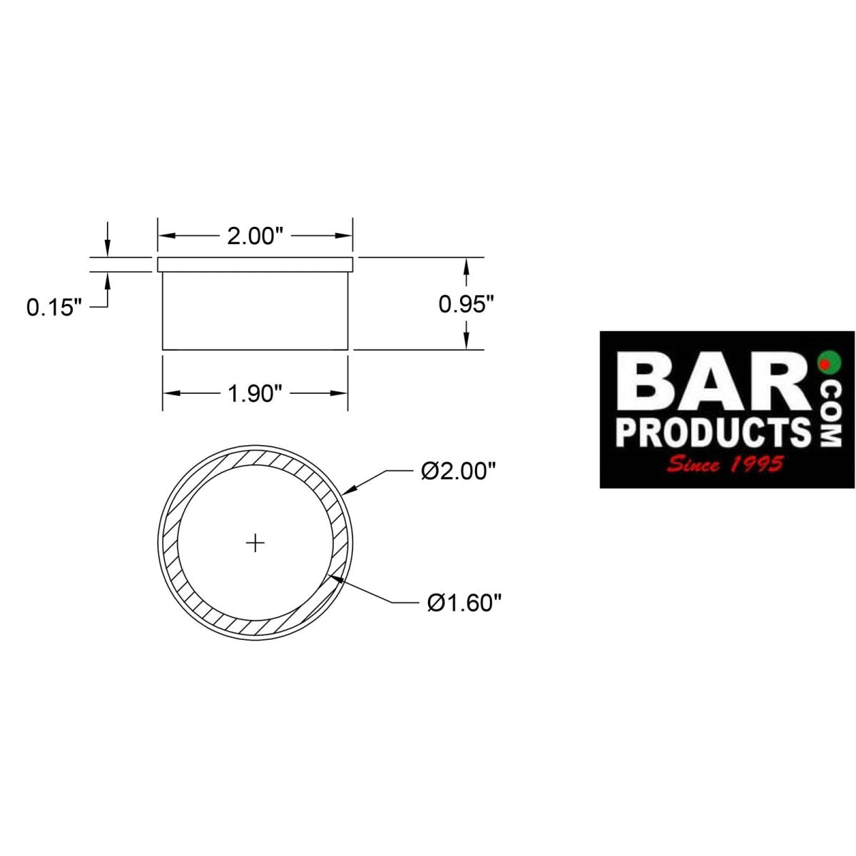 Flat End Cap - (Finish Options) — Bar Products