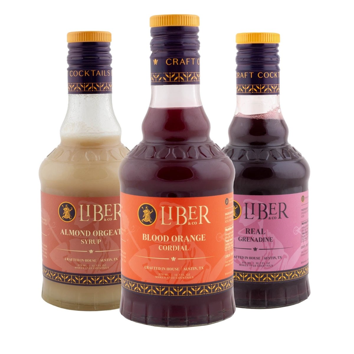 Liber & Co. Cocktail Syrup - 375mL - Variety Flavors — Bar Products