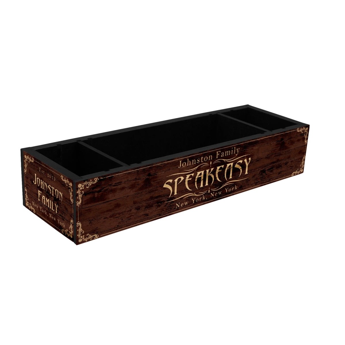 Custom Wooden Condiment Caddy - Speakeasy — Bar Products