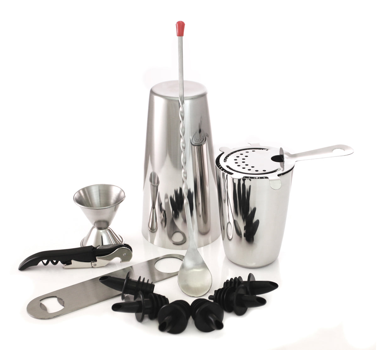 Pro Bar Set - Stainless Steel - 13 Pieces - Bar Products — Bar Products
