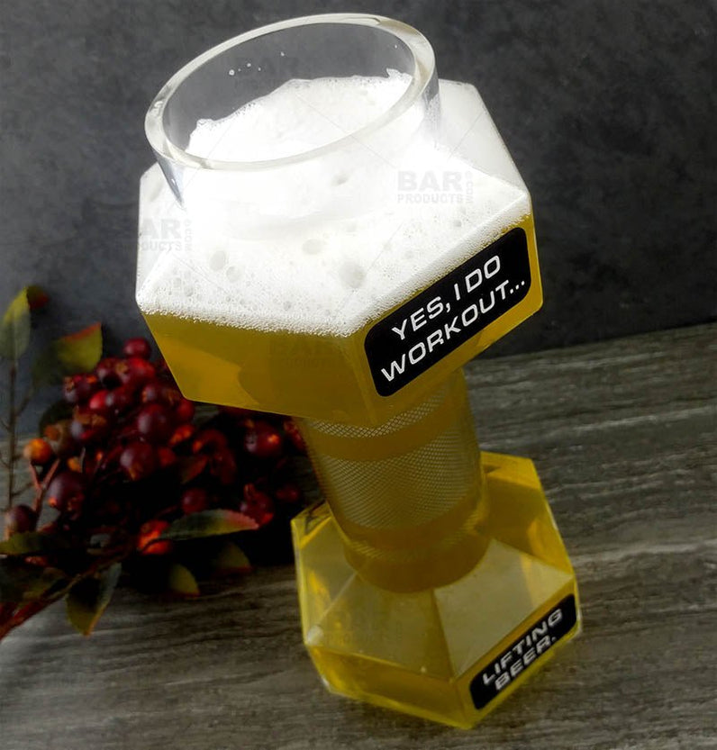 Barbell Beer Glass - 24 Ounce — Bar Products