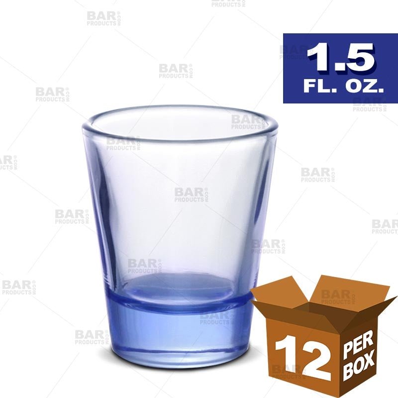 BarConic® Light Blue Shot Glass - 1.5 oz [Box of 12] — Bar Products