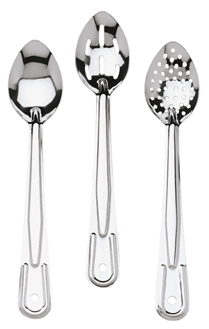 Basting Spoons - Stainless Steel with Size and Style Options — Bar Products