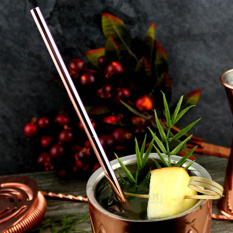 Olea™ Metal Cocktail Straw - Copper Plated - Bar Products — Bar Products