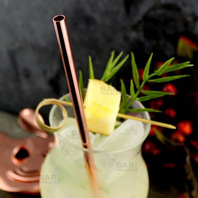 Olea™ Metal Cocktail Straw - Copper Plated - Bar Products — Bar Products