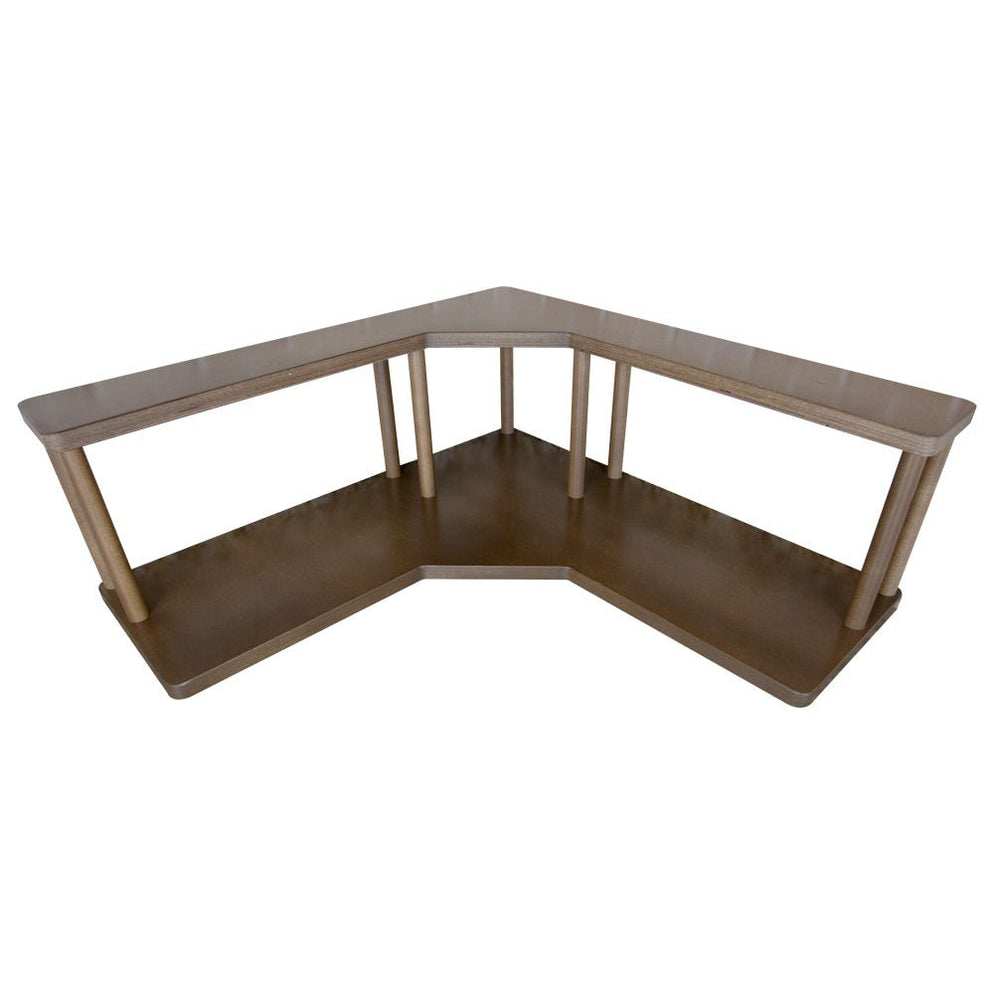 Counter Caddies™ - Walnut-Stained Corner Shelf - Barista Style - Avail ...