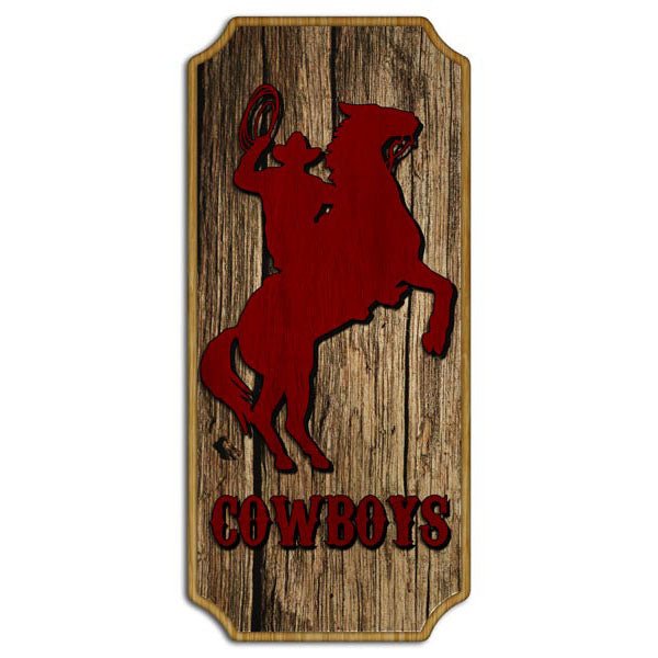 Cowboys Wood Plaque Kolorcoat™ Sign — Bar Products