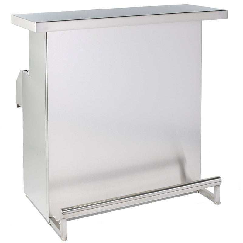 Stainless Steel Portable Bar with 3D Holographic Lighting and Integrat ...