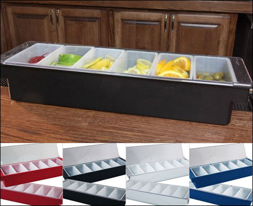 Condiment Holder / Fruit Tray - 6 Pint w/ Flat Lid - Color Options ...