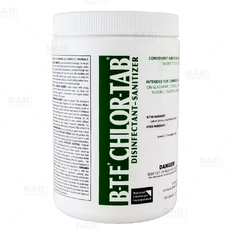 Disinfectant Sanitizing Tablets - BTF Chlor — Bar Products