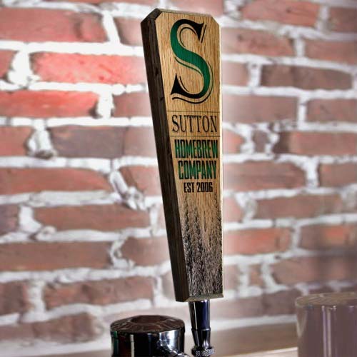 Oak Wood Beer Tap Handles - Flared Shape - Initial Homebrew Company ...