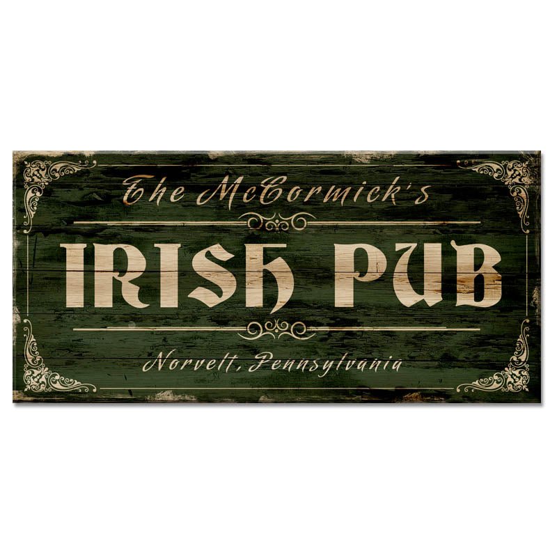 Old Irish Pub Signs Personalized Irish Pub T Shirts, Hoodies, & More