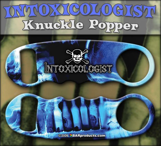 Knuckle Popper Bottle Opener - Intoxicologist - Color Options — Bar ...