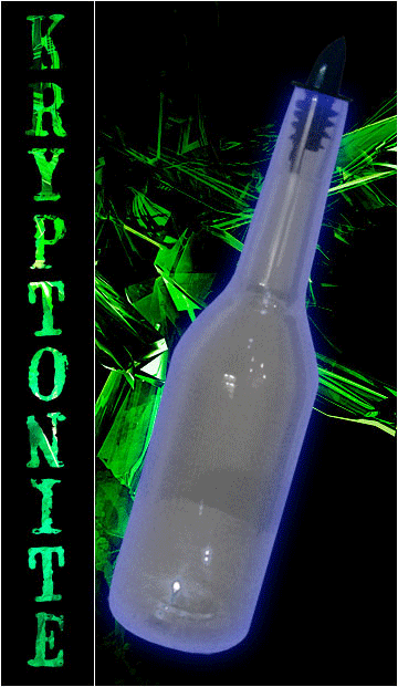 Kryptonite Flair Bottle - 750ml - Clear w/ Light Show - Bar Products ...