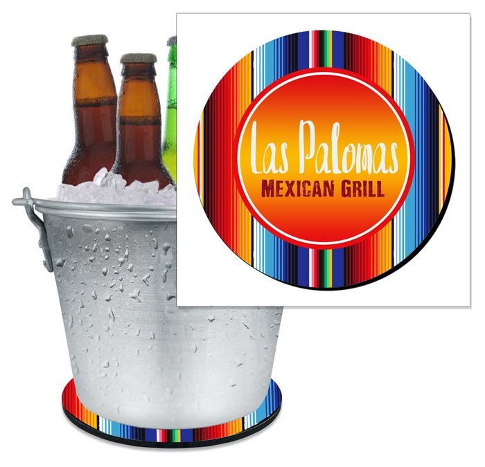 ADD YOUR NAME - Beer Bucket Coaster - Mexican Blanket — Bar Products