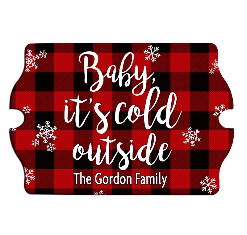 Custom Tavern Shaped Wood Bar Sign - Cold Outside — Bar Products