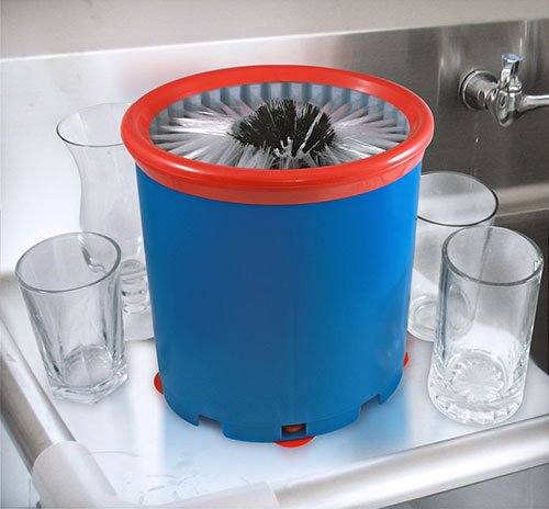 Glass Mug Washer - Self Contained - Blue Oval - Bar Products — Bar Products