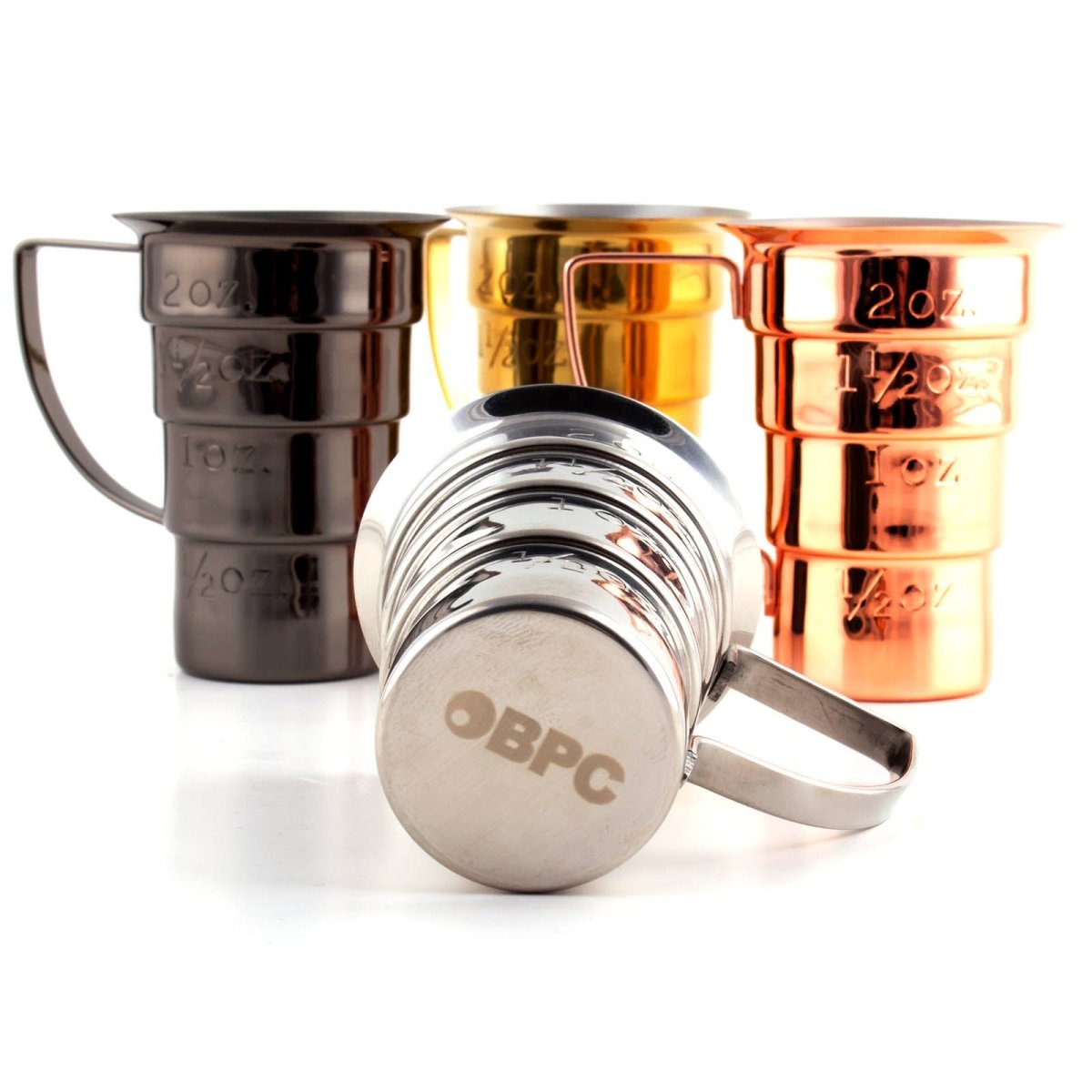 Olea ™ Multi Stepped Jigger with Handle - Color Options — Bar Products