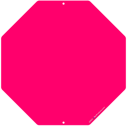 Kolorcoat™ Custom Octagon Metal Bar Sign - Pink - Bar Products — Bar ...