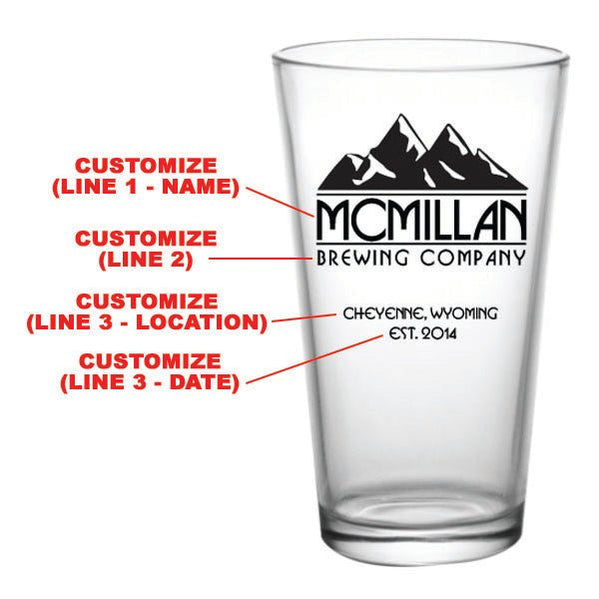 Custom Printed Glassware — Bar Products