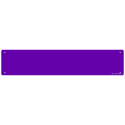 Kolorcoat™ Custom Metal Bar Sign - 24" x 5" - Purple — Bar Products