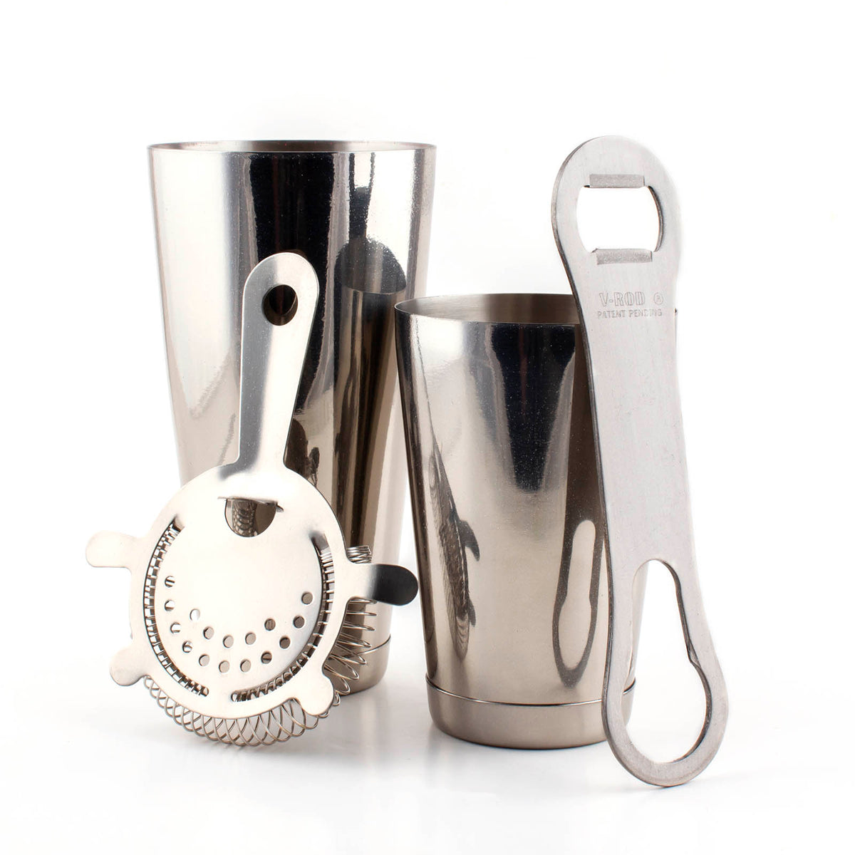 4 Piece Silver Glitter Set with V-Rod® — Bar Products
