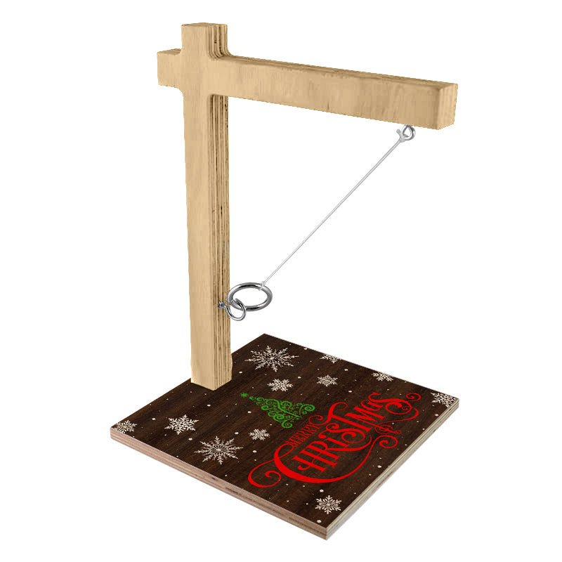 Small Tabletop Ring Toss Game - Merry Christmas — Bar Products