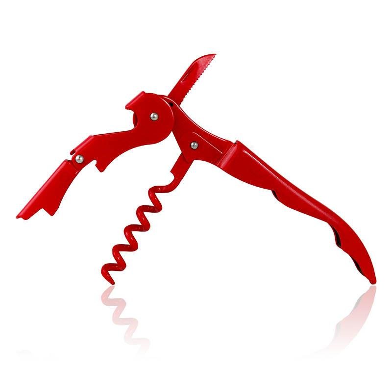 BarConic® Double-Hinged Corkscrew - Solid Red with Red Worm — Bar Products