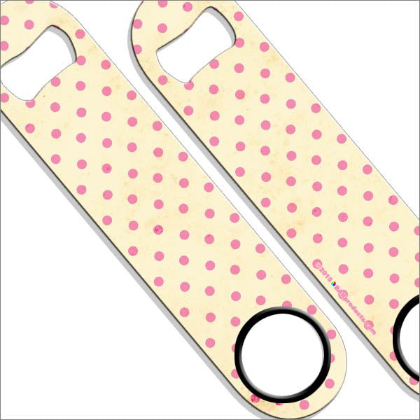 Speed Bottle Opener - Cute Pink Polka Dots — Bar Products