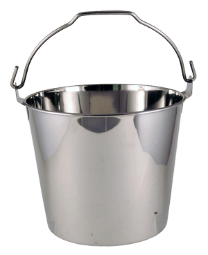 Tool and Tip Bucket with Handle - Stainless Steel — Bar Products