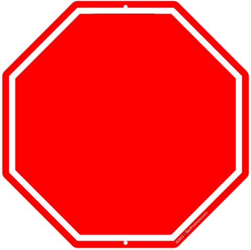 Kolorcoat™ Octagon Custom Bar Sign - Stop Sign — Bar Products