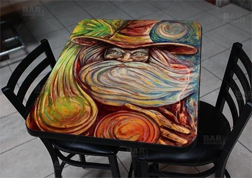 The Wizard 24" x 30" Wooden Table Top - Two Types Available — Bar Products