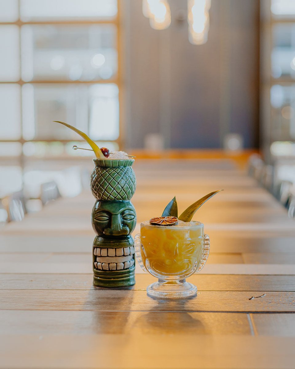 BarConic® 16 oz Double Sided Happy / Sad Tiki Glass — Bar Products