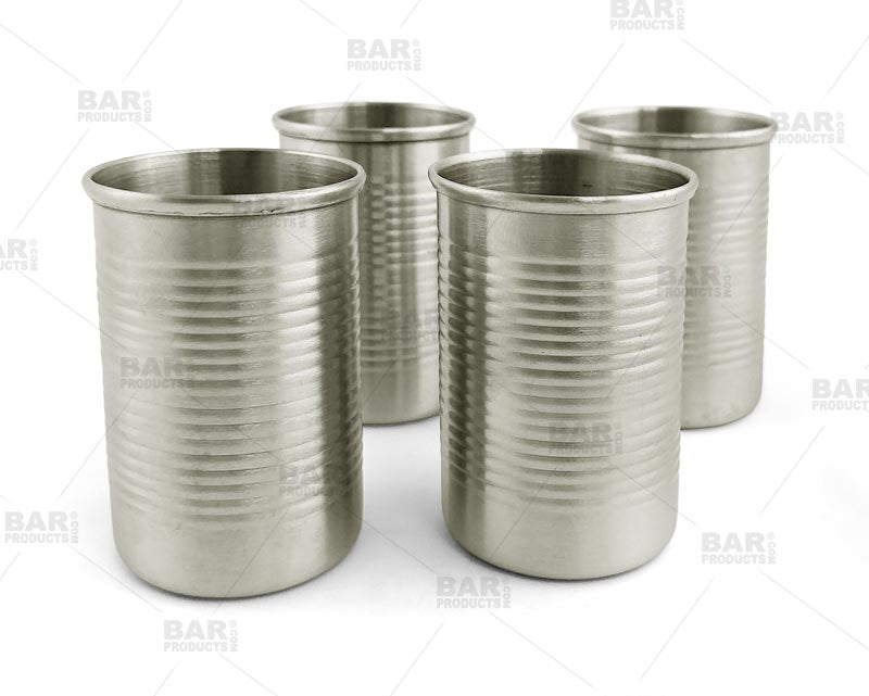Tin Can Shots - 2 oz - Unique Shots - Pack of 4 — Bar Products