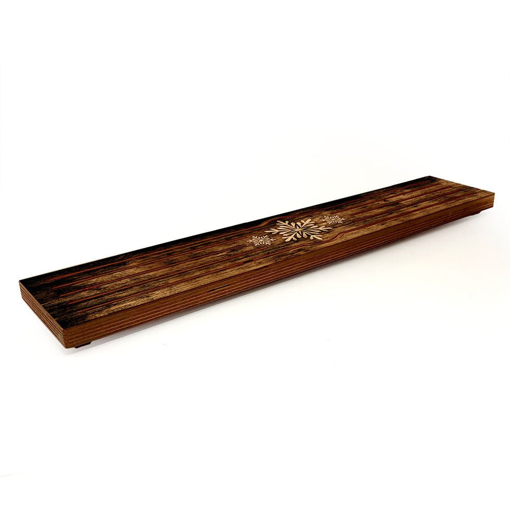 Wooden Drip Tray - Snowflake Design — Bar Products