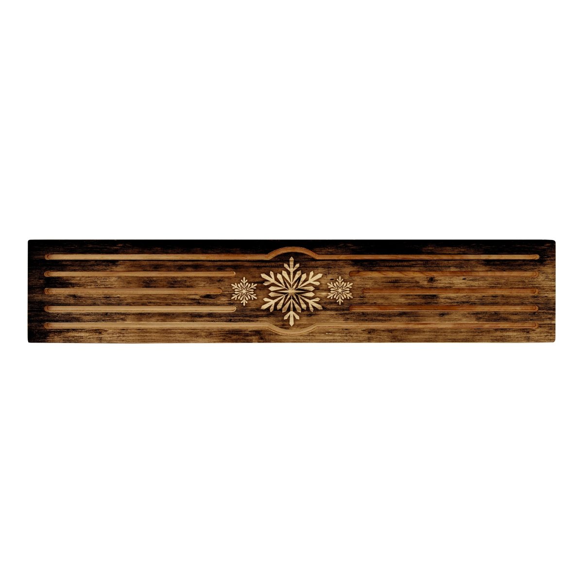 Wooden Drip Tray - Snowflake Design — Bar Products